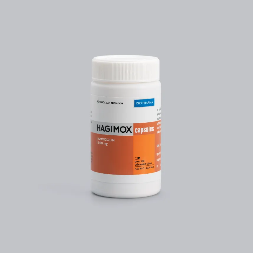 Hagimox capsules (nâu bạc-cam bạc) - DHG Pharma