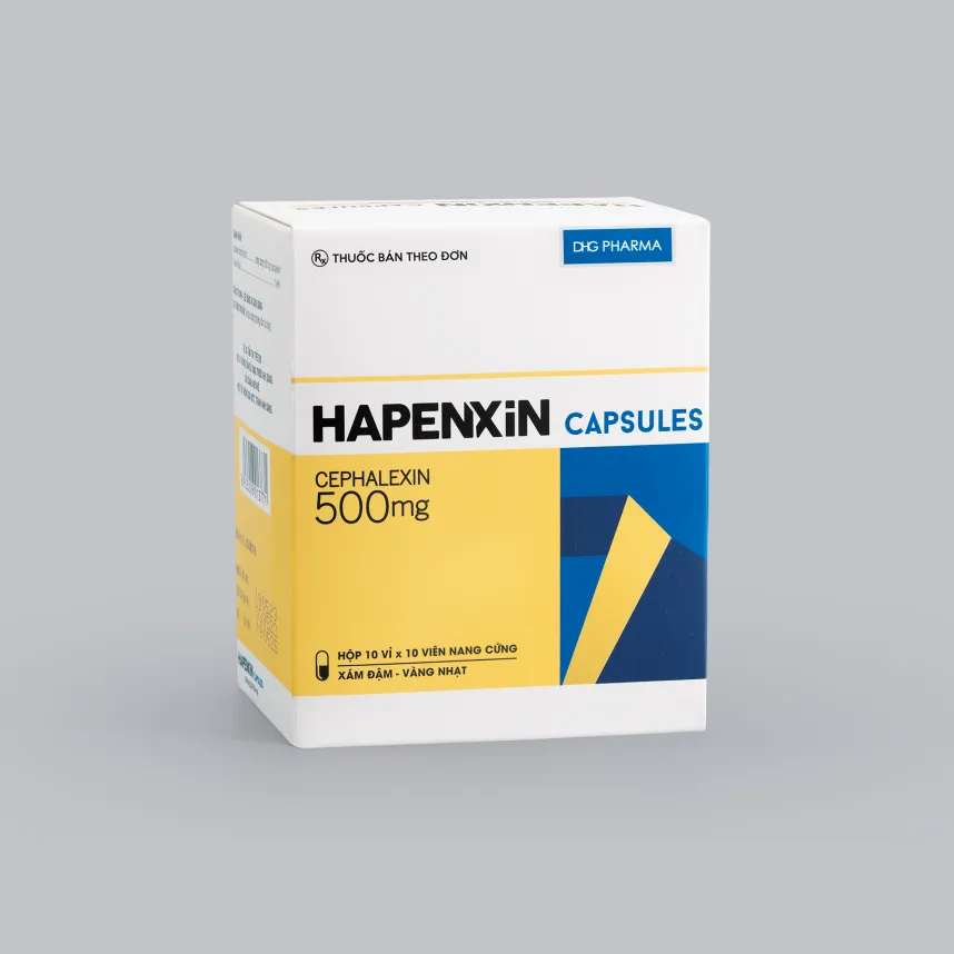 Hapenxin capsules (xám đậm-vàng nhạt) - DHG Pharma